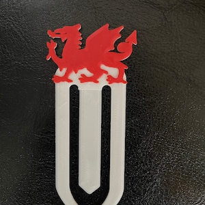 3D Printed Welsh Dragon Bookmark Novelty St David's Day Reading Dragon ...