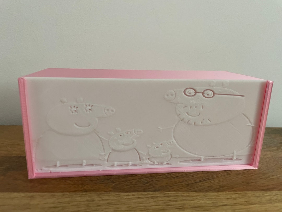 3D Printed Peppa Pig Light Box - Night Light - Character Light Box ...