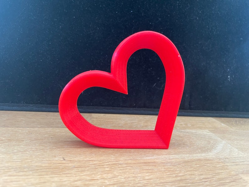 3D Printed Personalised Heart Ornaments - Love Hearts - Valentine's ...