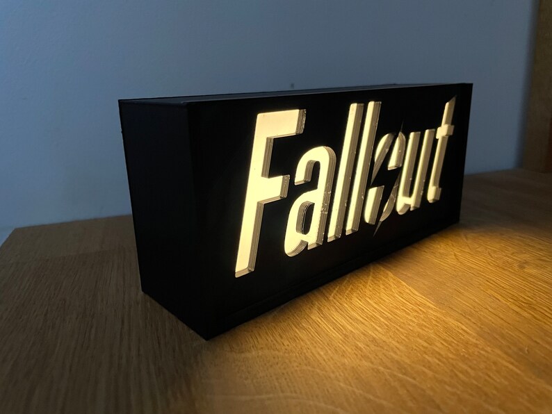 3D Printed Fallout Light Box Night Light Character Light Box LED Lights ...