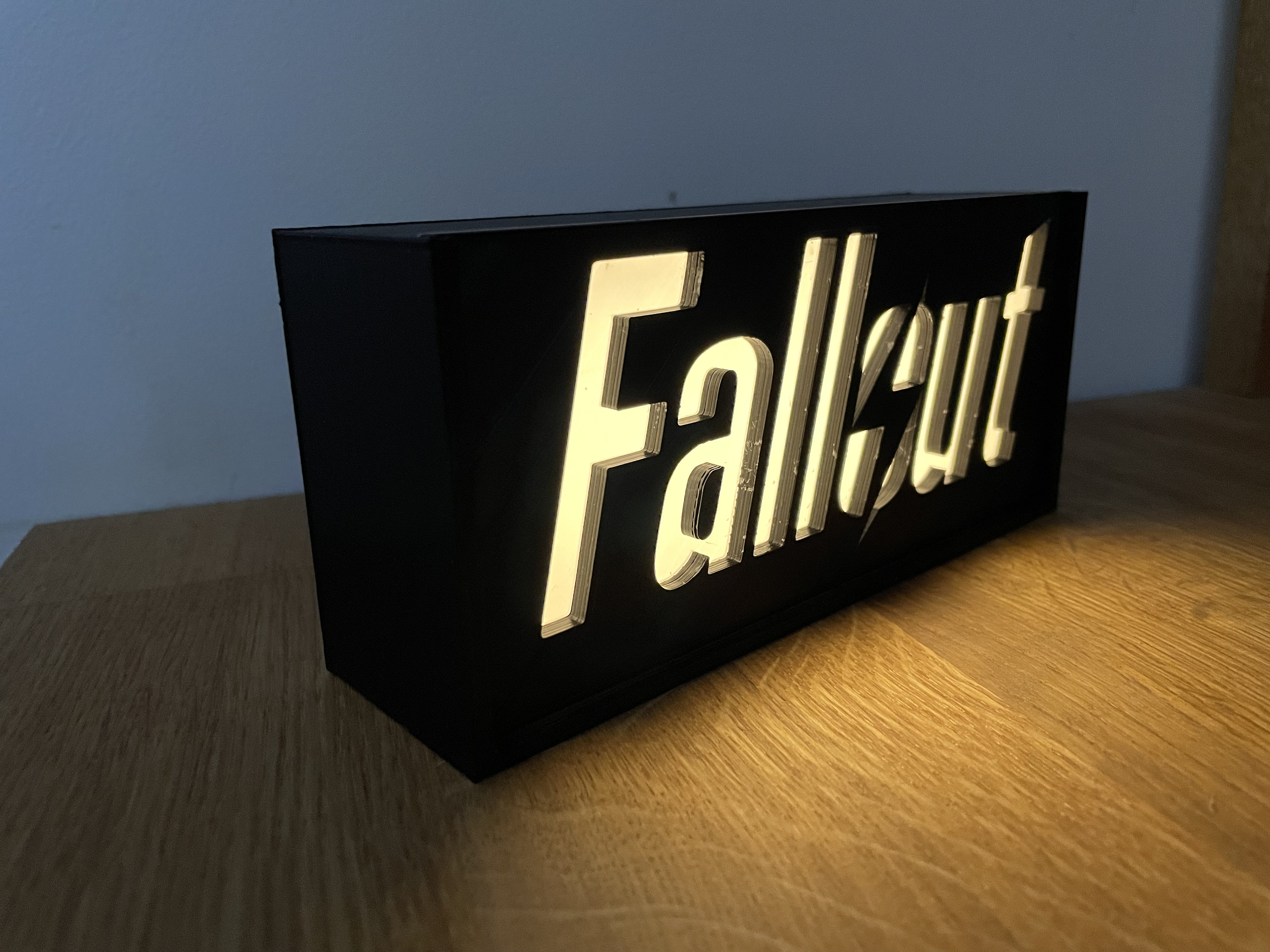3D Printed Fallout Light Box Night Light Character Light Box LED Lights ...