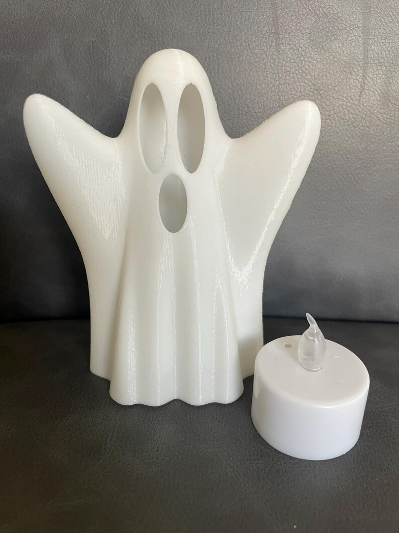 3D Printed Halloween Ghost Tea Light - Spooky Night Light - Etsy
