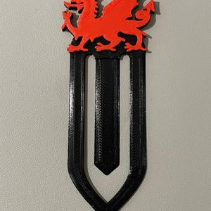 3D Printed Welsh Dragon Bookmark - Novelty - St David's Day - Reading ...
