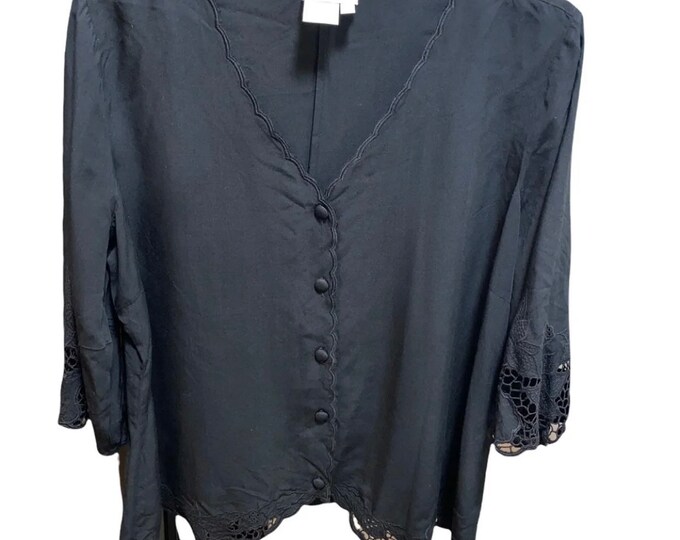 Vintage Soft Surroundings Plus Size Blouse 1X - Etsy