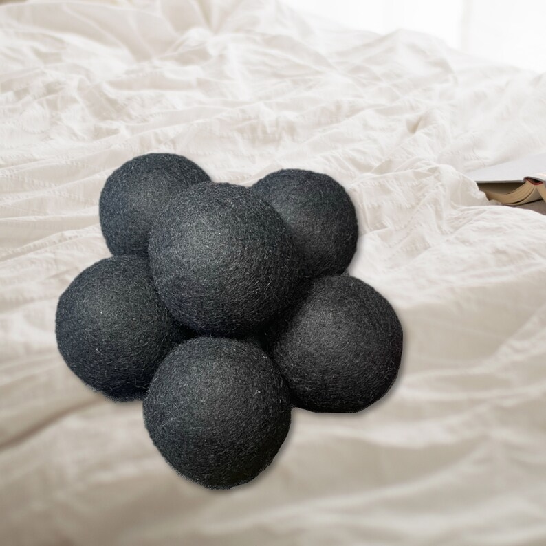 Black Wool Dryer Ball - Add Fragrance - Etsy