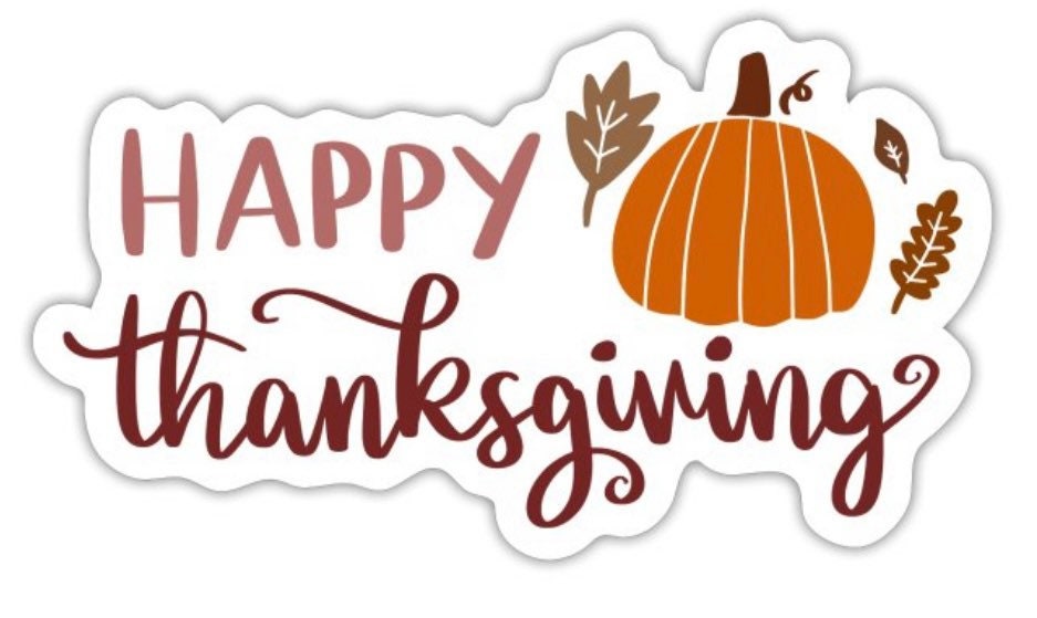 Happy Thanksgiving Sticker - Etsy