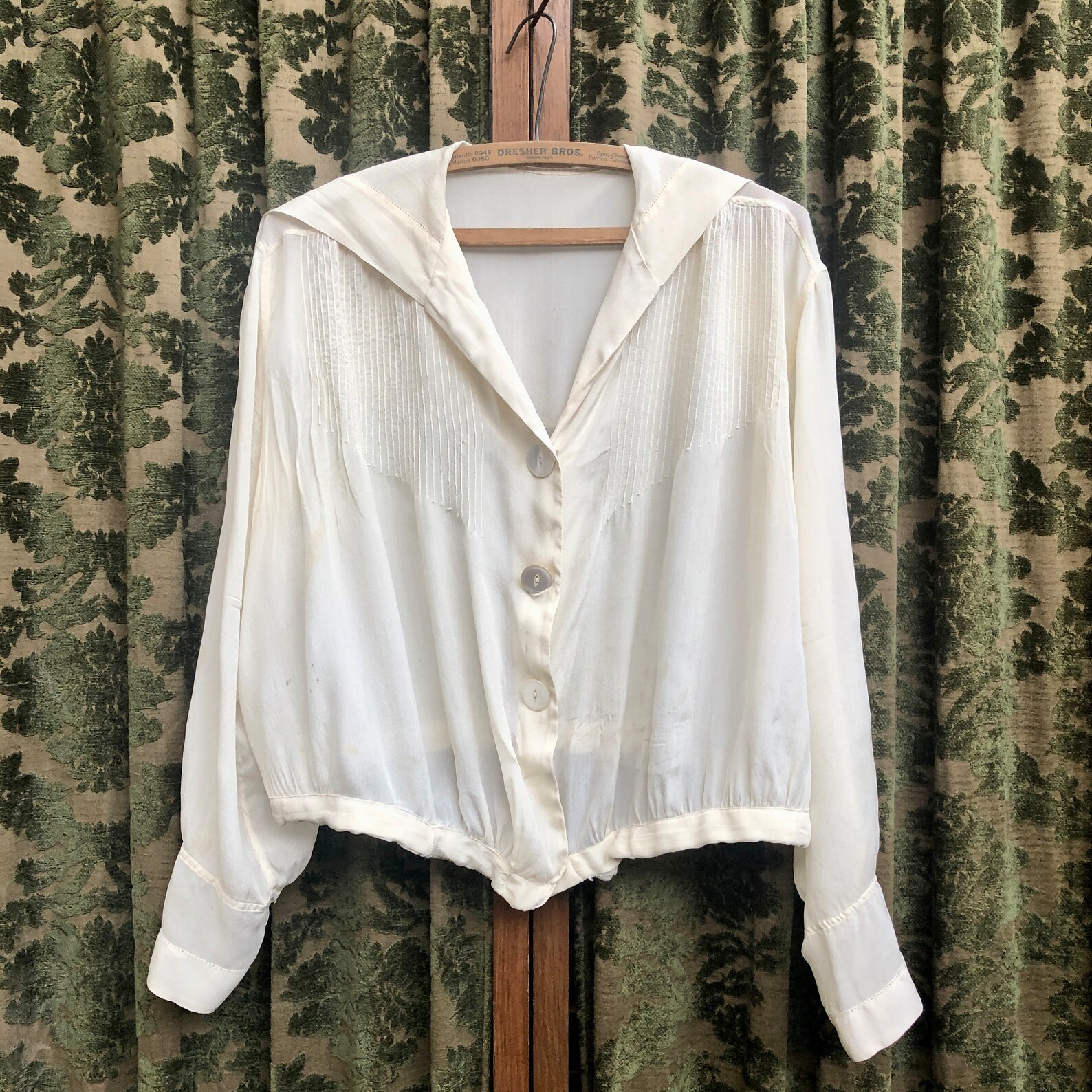 Vintage Middy Silk Blouse - Etsy