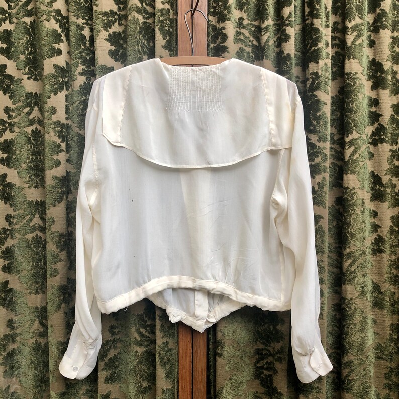 Vintage Middy Silk Blouse - Etsy