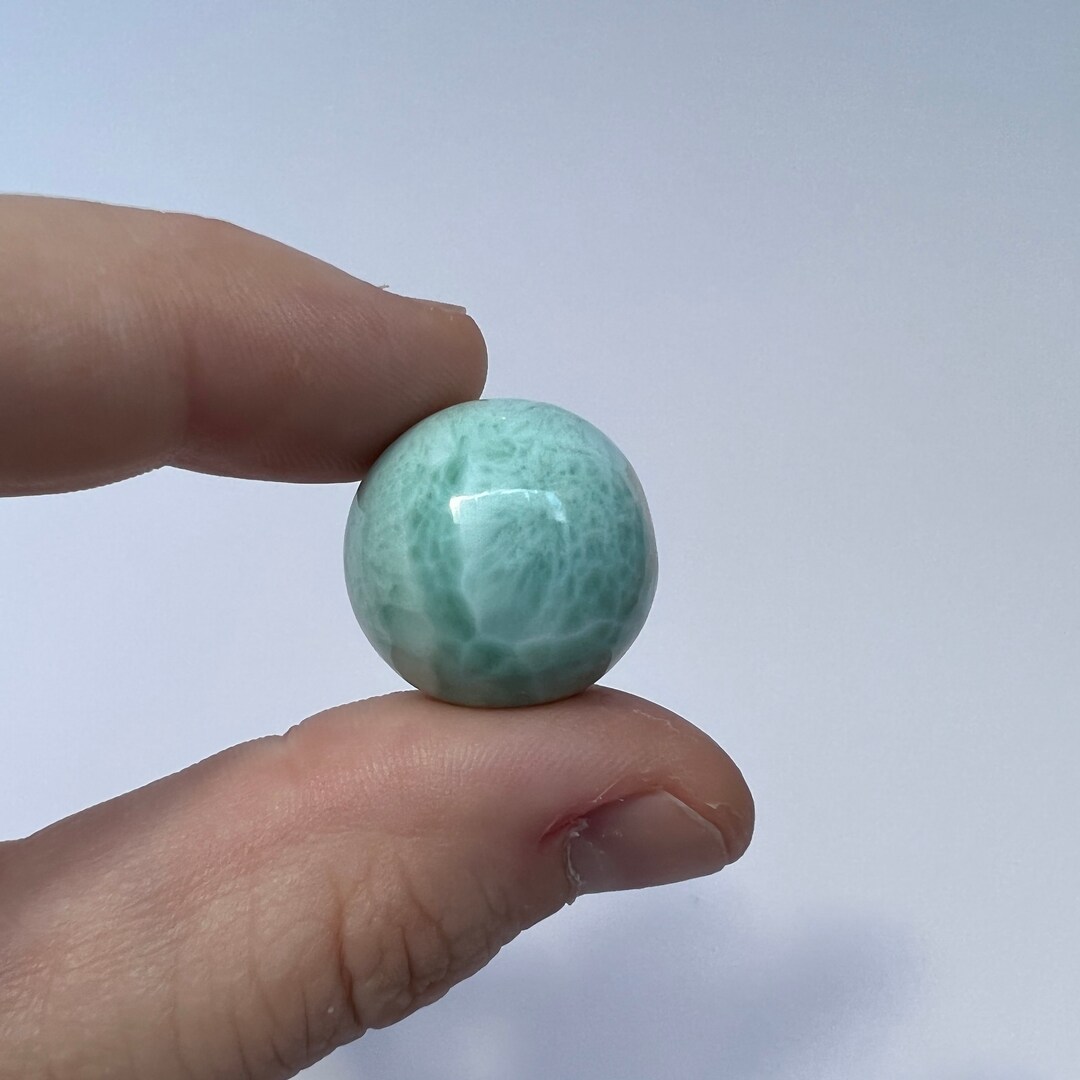 20mm Larimar Sphere Rare Green Larimar Specimen Small Blue - Etsy