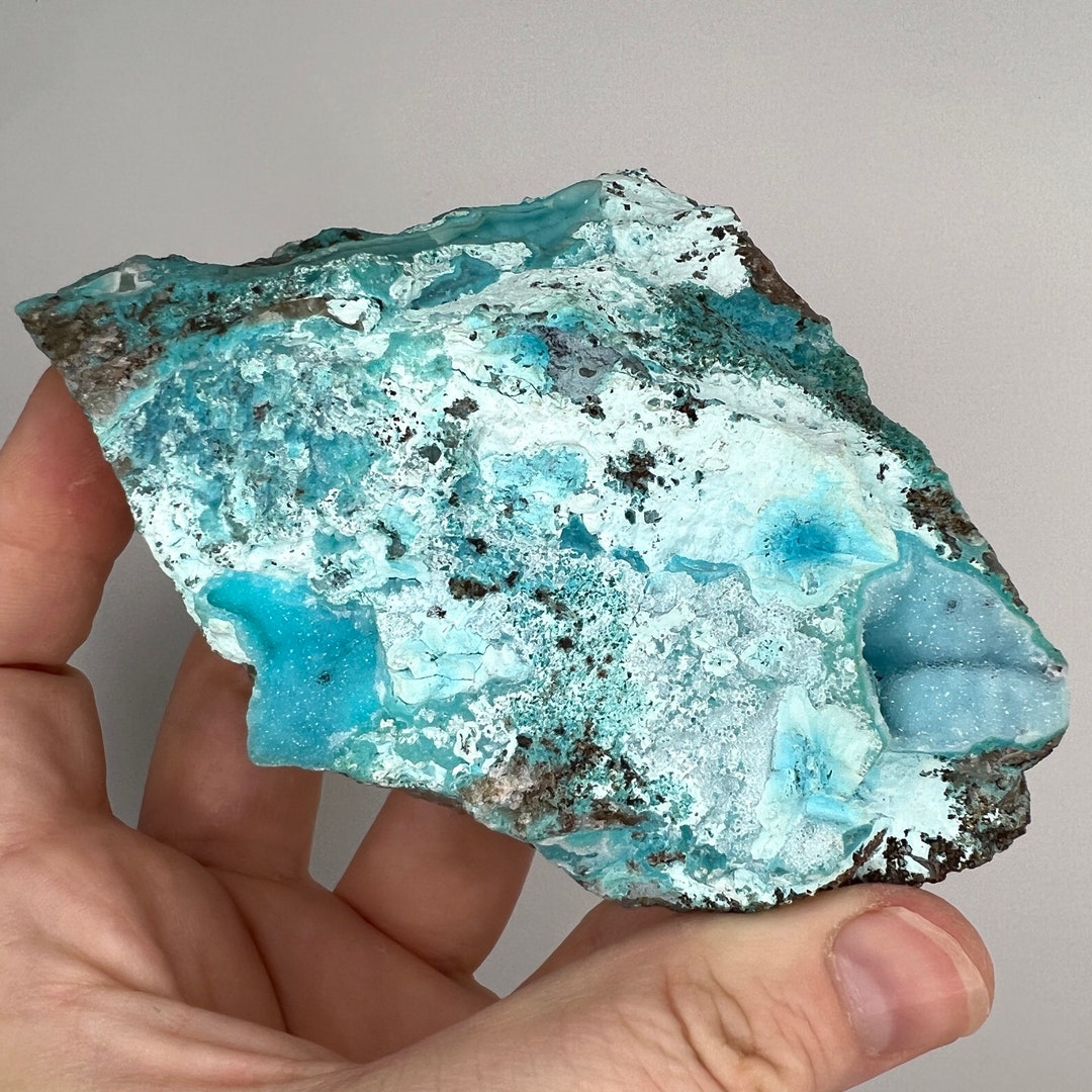 Natural Chrysocolla Specimen, Large Rough Blue Chrysocolla Crystal ...