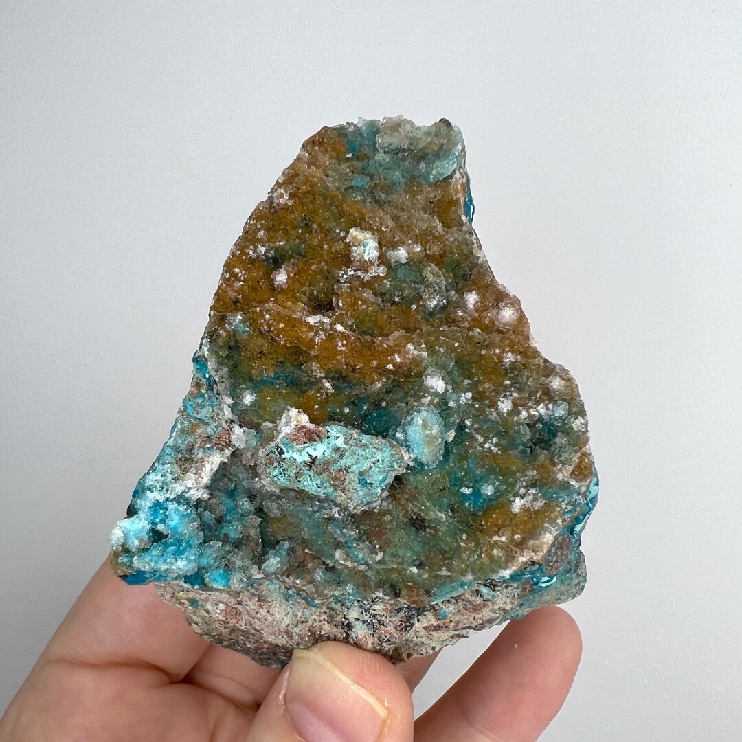 Natural Chrysocolla Specimen, Rough Blue Chrysocolla Crystal, Blue ...