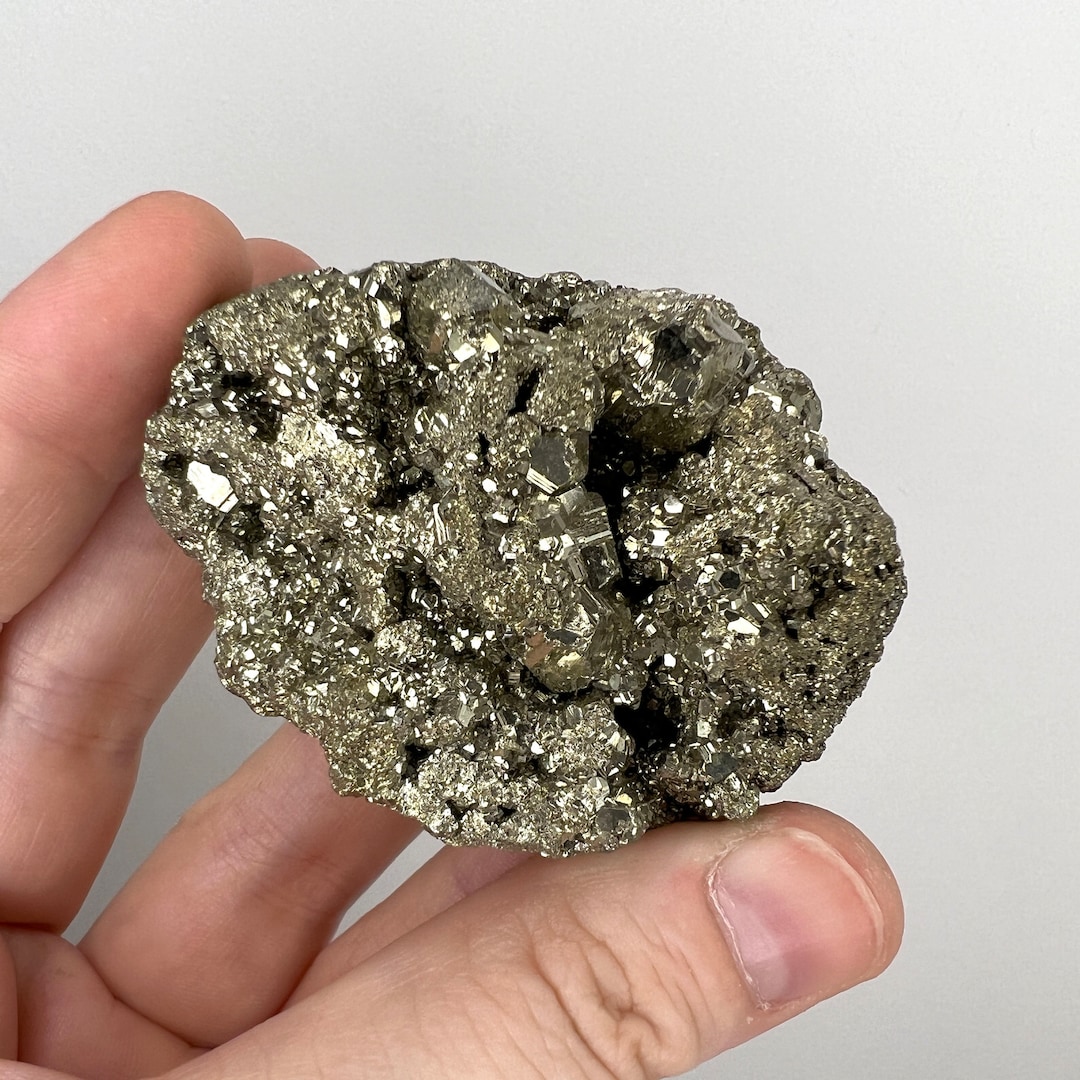 Pyrite Crystal Cluster, Natural Pyrite Mineral Specimen, Raw Unpolished ...