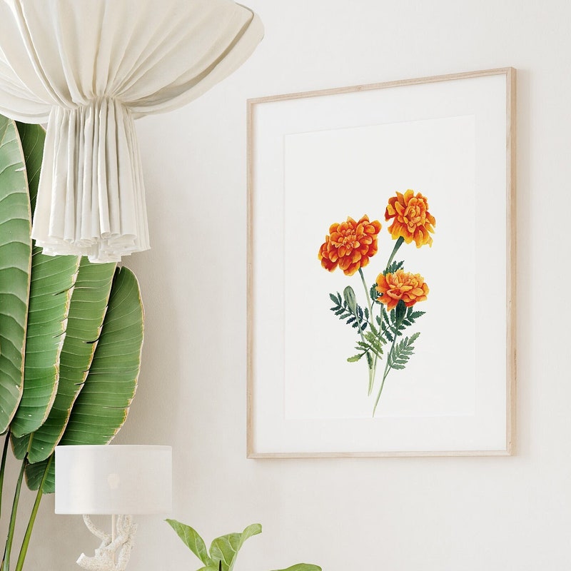 Marigold Print - Etsy