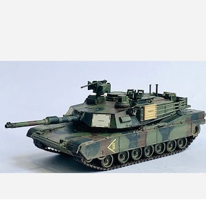US M1A2 Main Battle Tank 1:72 Scale Toy Gift Collection Simulation ...