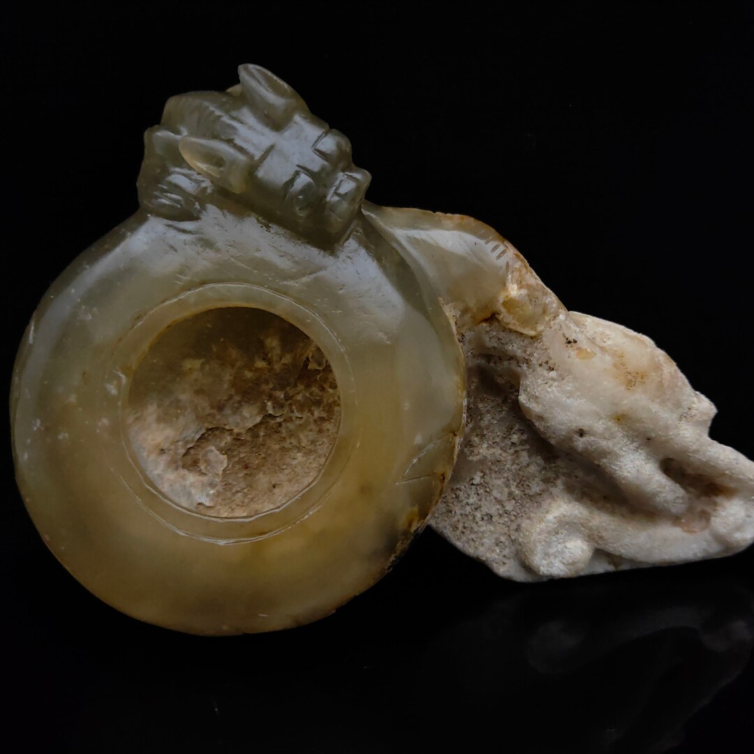 Antique Collection 100% Natural Hand-carved Old Jade Statue - Etsy