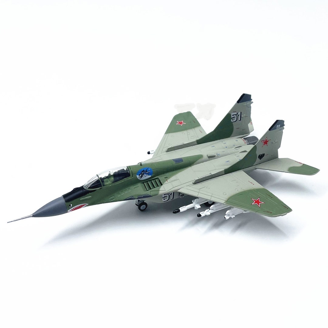 Die Cast Russian Mig 29 Fighter Jet 1:100 Alloy Plastic Simulation ...