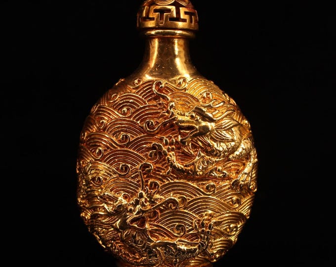Collecting Pure Copper and Handmade Gilded Snuff Bottles for Collection ...