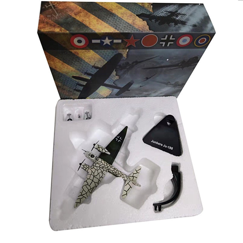 World War II Aircraft Model German Juncker JU-188 Model 1:144 Scale Toy ...