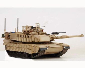 Diecast American M1A2 Militarized Combat Main Battle Tank Alloy ...