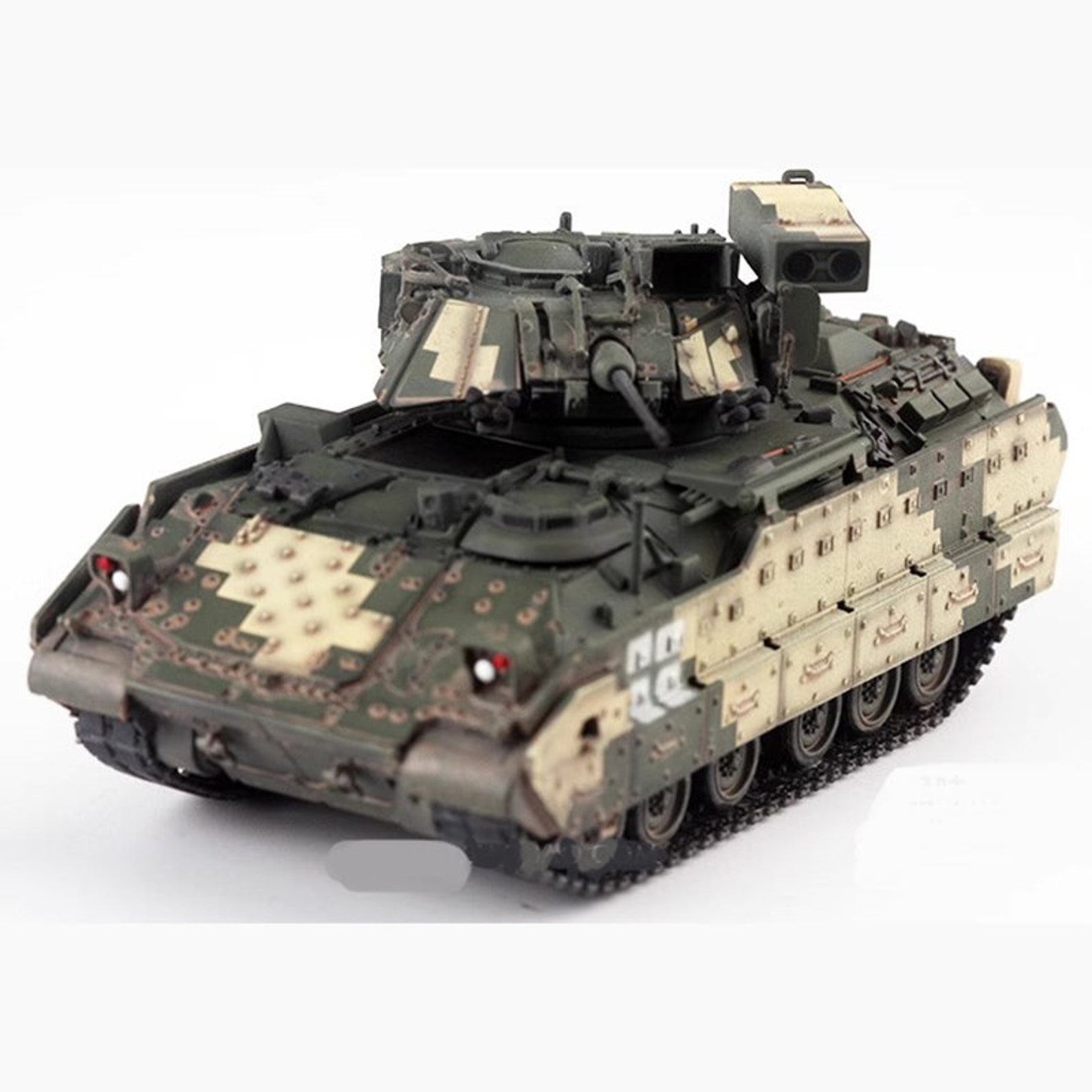 M2A2 Bradley Infantry Tank 1:72 Ratio Militarized Combat Alloy Plastic ...