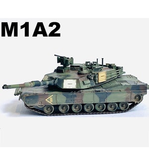 US M1A2 Main Battle Tank 1:72 Scale Toy Gift Collection Simulation ...