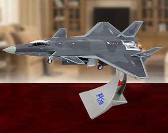 Diecast J-10 Militarized Combat Fighter Alloy Model 1:32 Scale Toy Gift ...