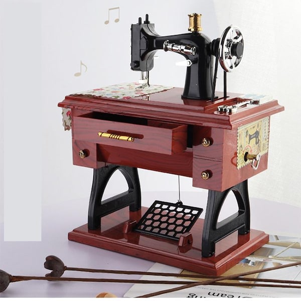 Sewing Machine Music Box - Etsy