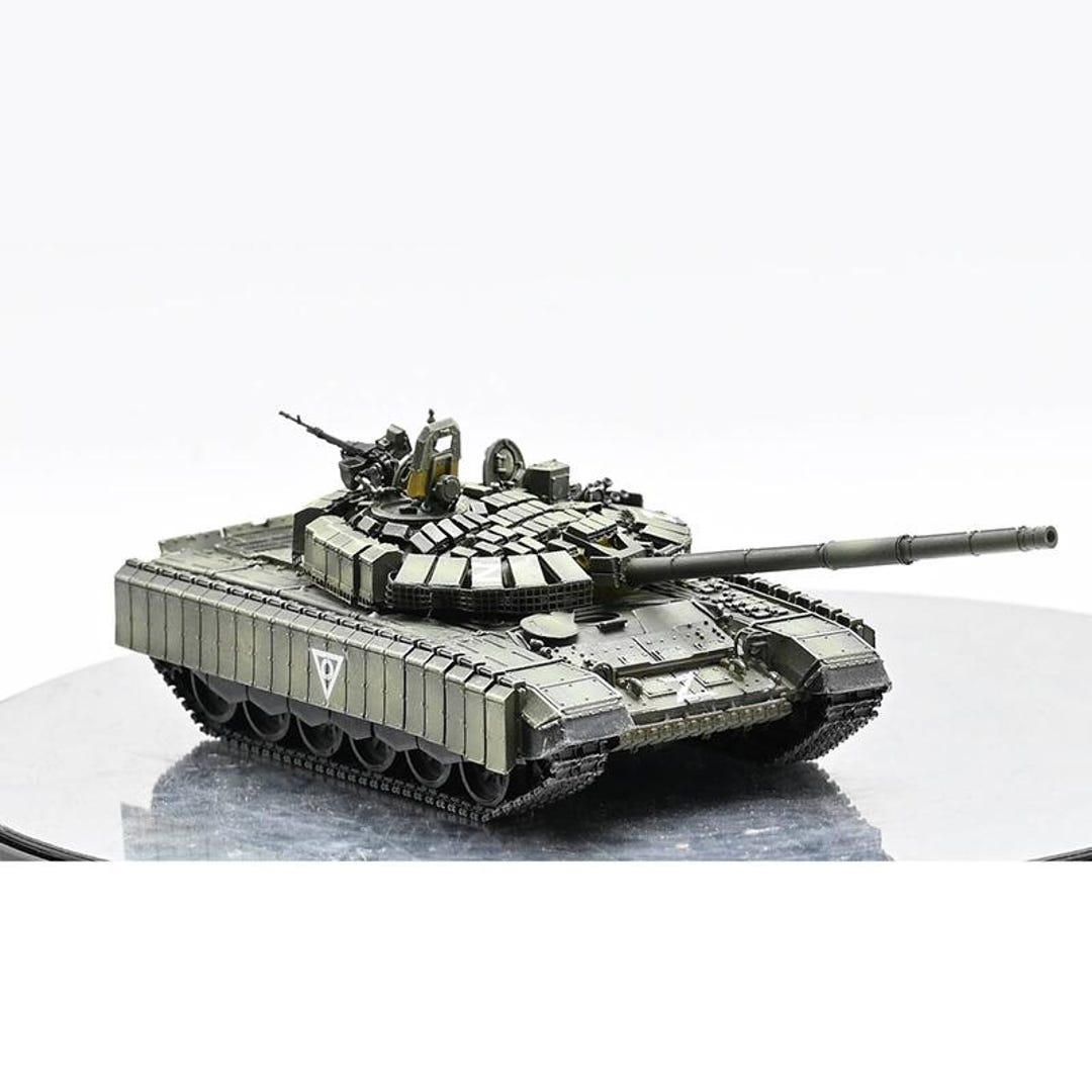 Die Cast T72 Main Battle Tank Alloy Plastic Ratio 1:72 Model Toy Gift ...