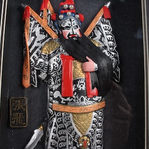 Hand-painted Lacquer Mask of Zhang Fei Statue - Etsy
