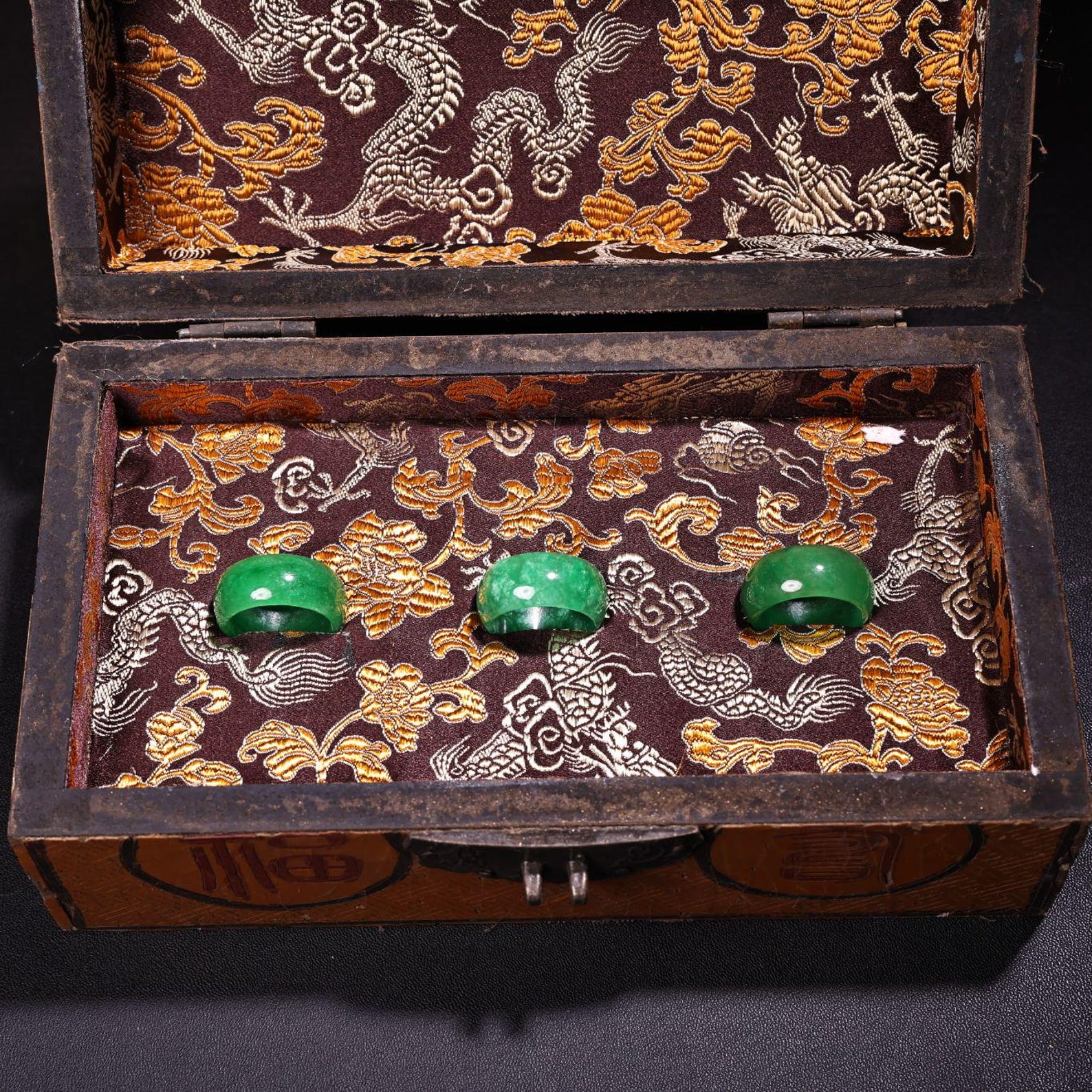 Rare Rare Treasures in Old Collections High Ice Jade Ring From the ...