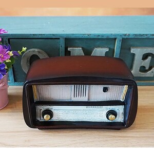 American Retro Radio Handicraft Ornament - Etsy