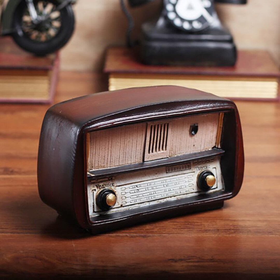 American Retro Radio Handicraft Ornament - Etsy