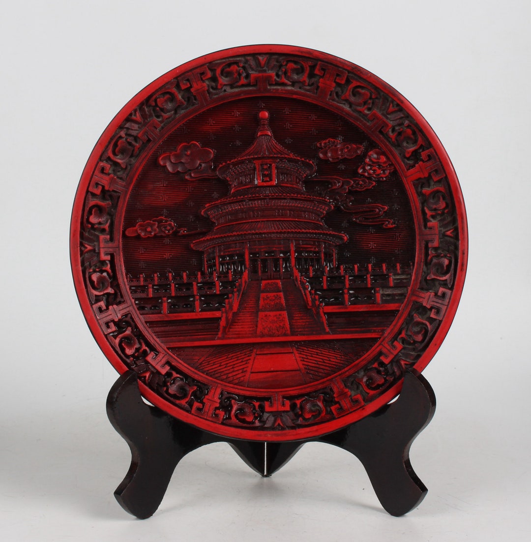 Folk Collection Hand Painted Lacquerware Plates - Etsy