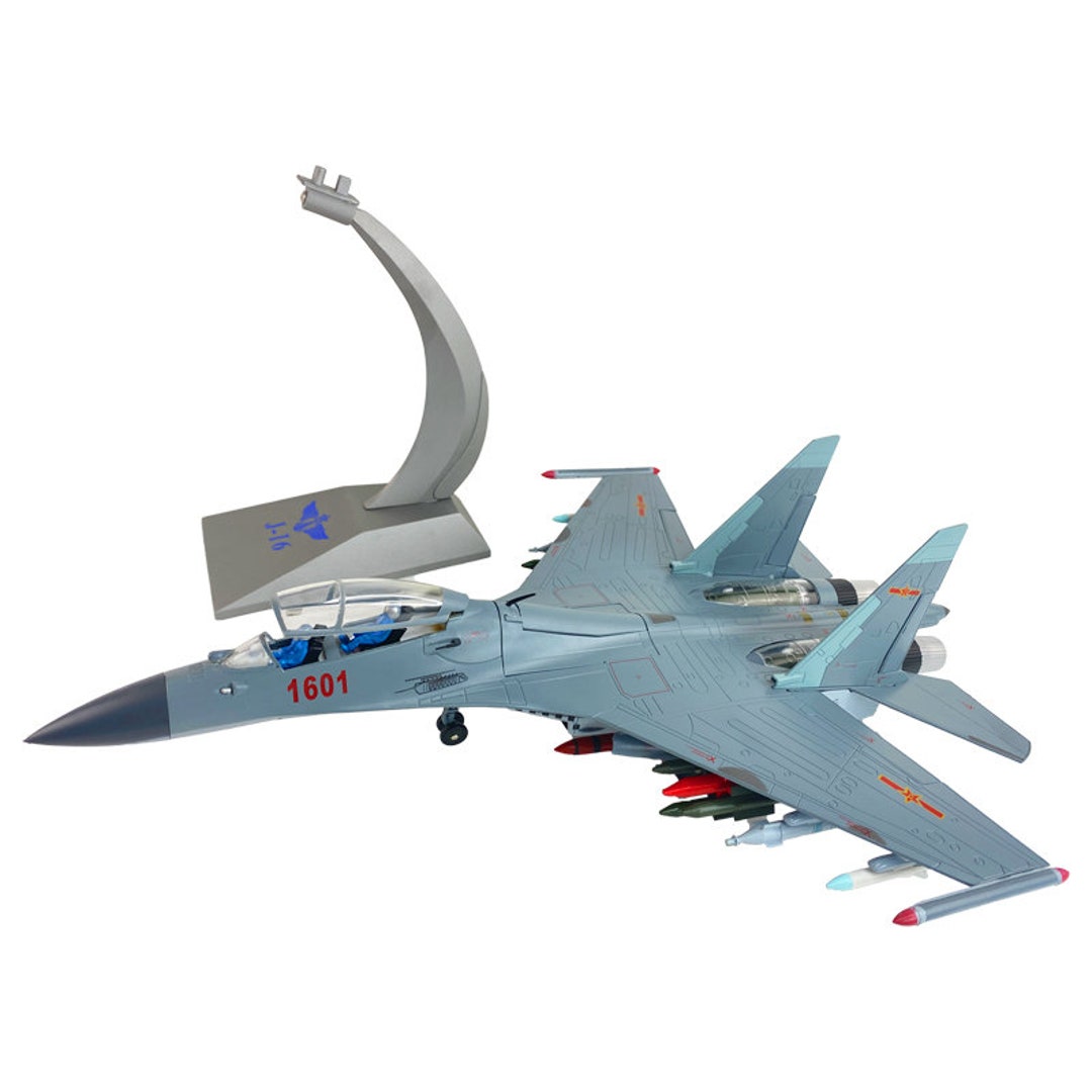 Diecast J-16 Militarized Combat Fighter Alloy Model 1:45 Scale Toy Gift ...