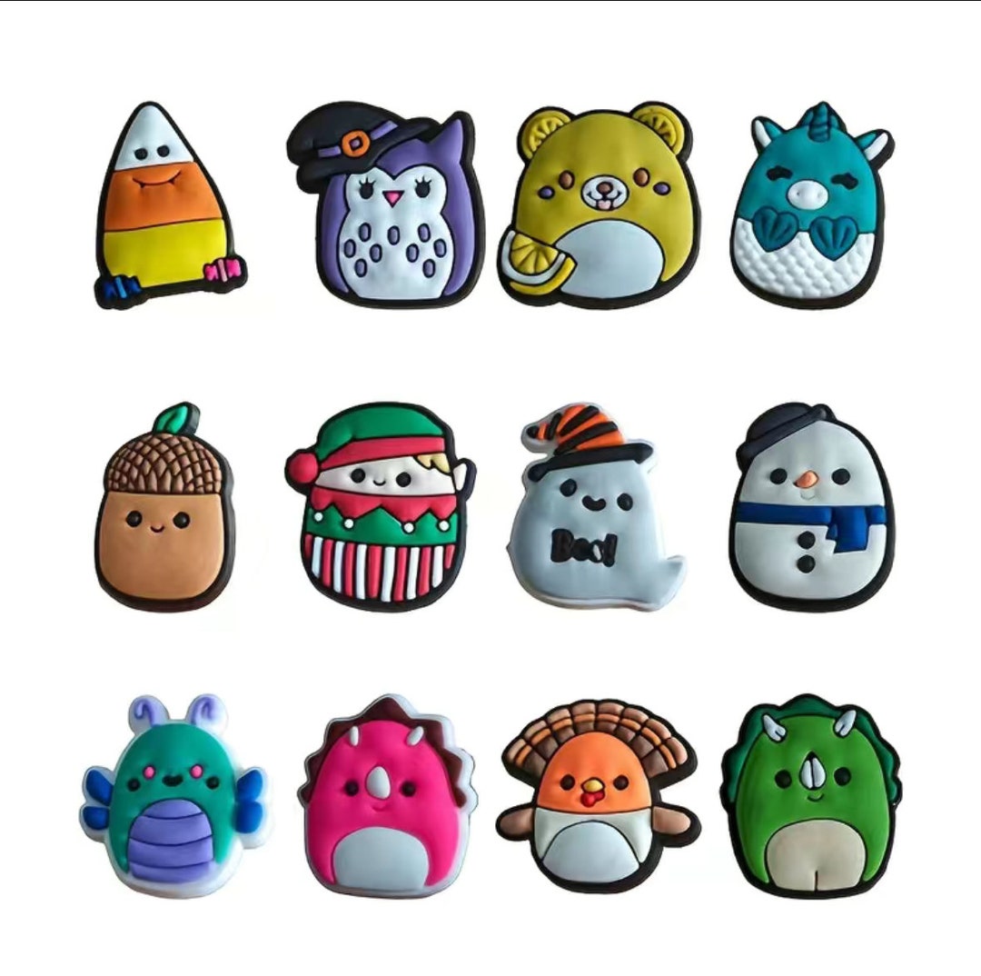 Squishmallow 12 Piece Shoe Charm Set - Etsy