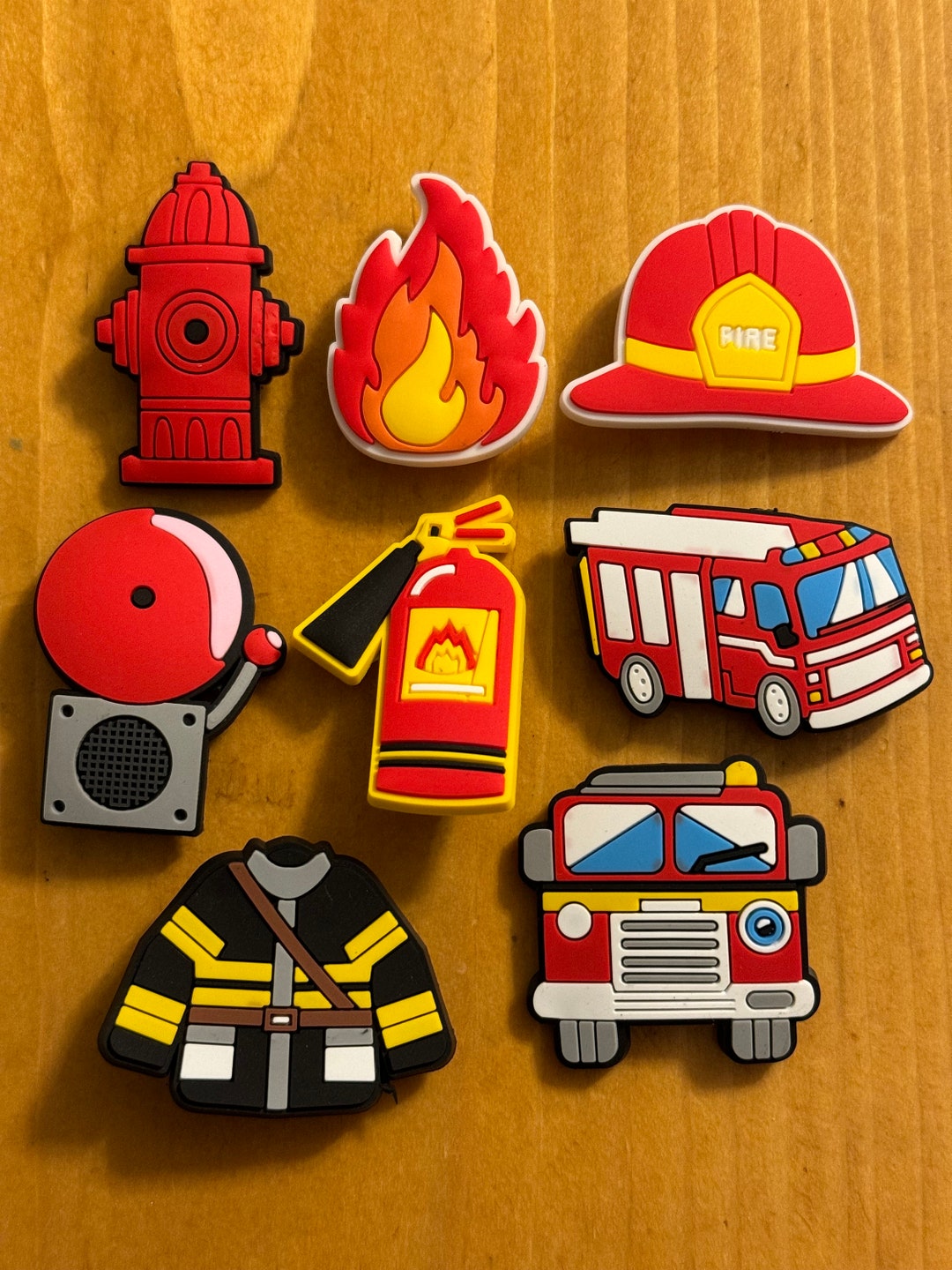 Fire Department 8 Piece Croc Shoe Charms Set - Etsy