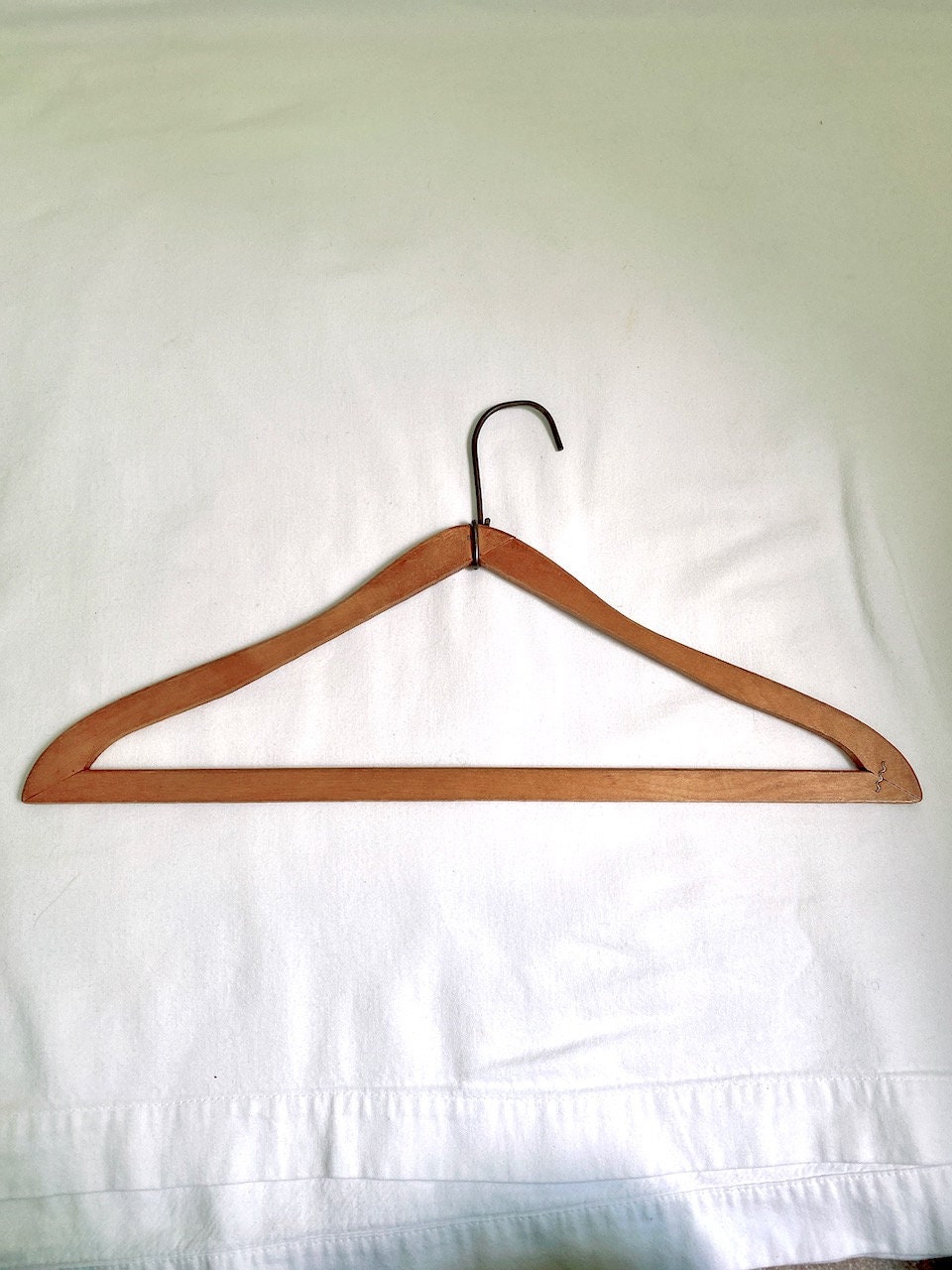 Vintage WOODEN DRY CLEANER Hangers Set of 3 Goodform Hanger Langley's ...