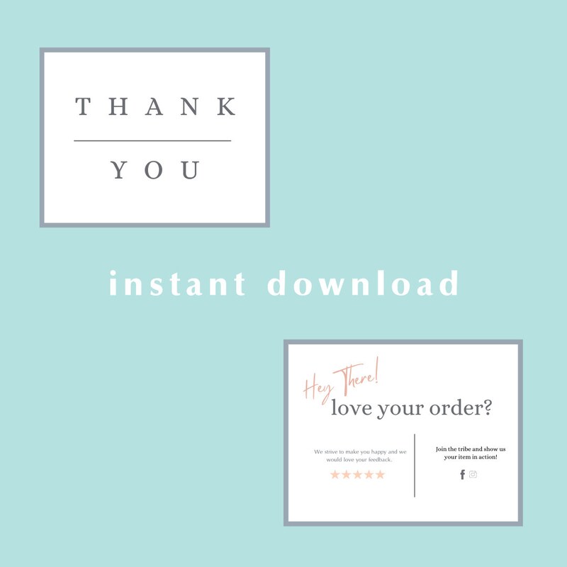 Poshmark Thank You Cards - Etsy