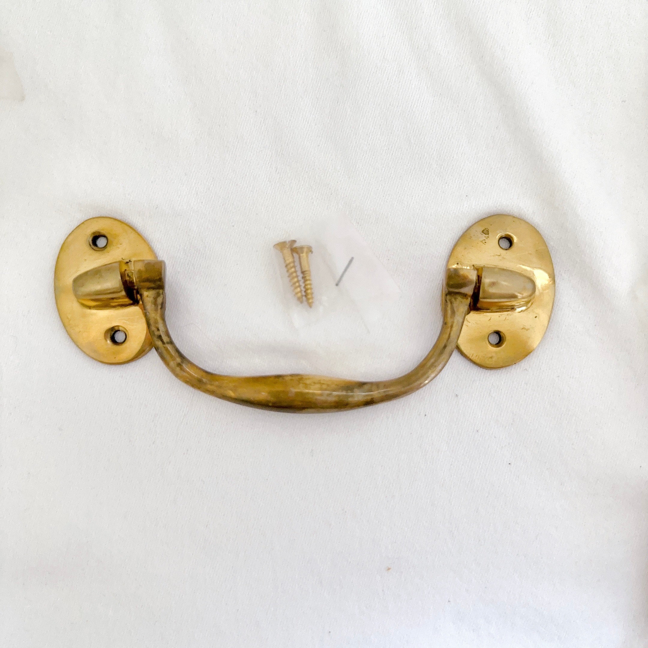 VINTAGE SOLID BRASS Trunk Pulls/handles Made in Taiwan - Etsy