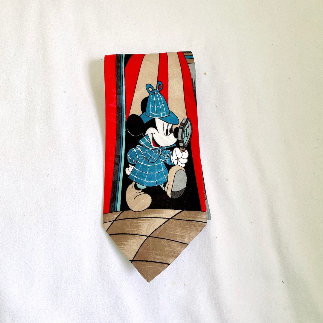 Men's BALANCINE Hot Cakes Neck Tie DISNEY MICKEY Investigator - Etsy
