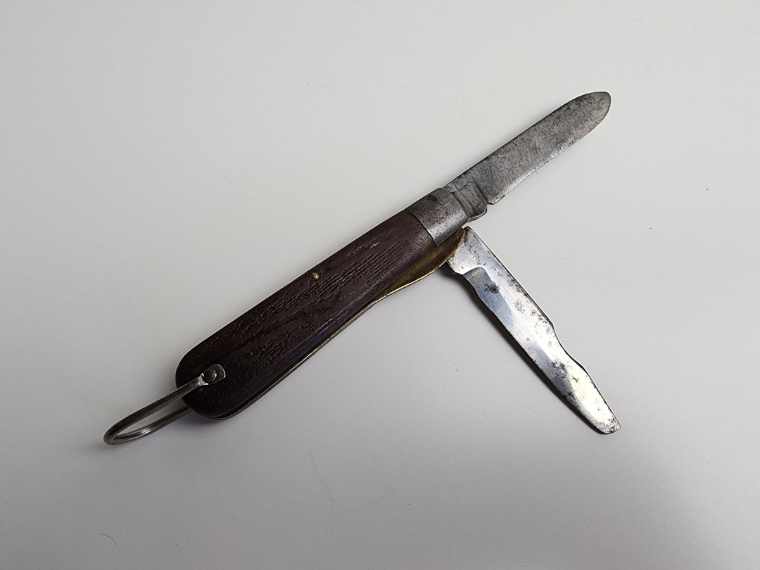 Vintage KLEIN TOOLS Pocket Knife R-1 R-3 Two Blade Made in USA - Etsy