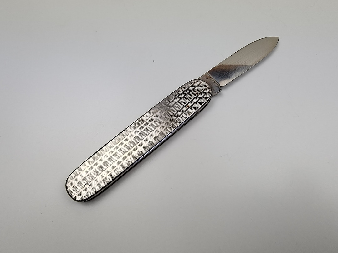 Vintage BONSA Solingen Germany Pocket Knife Stainless Handle One Blade ...