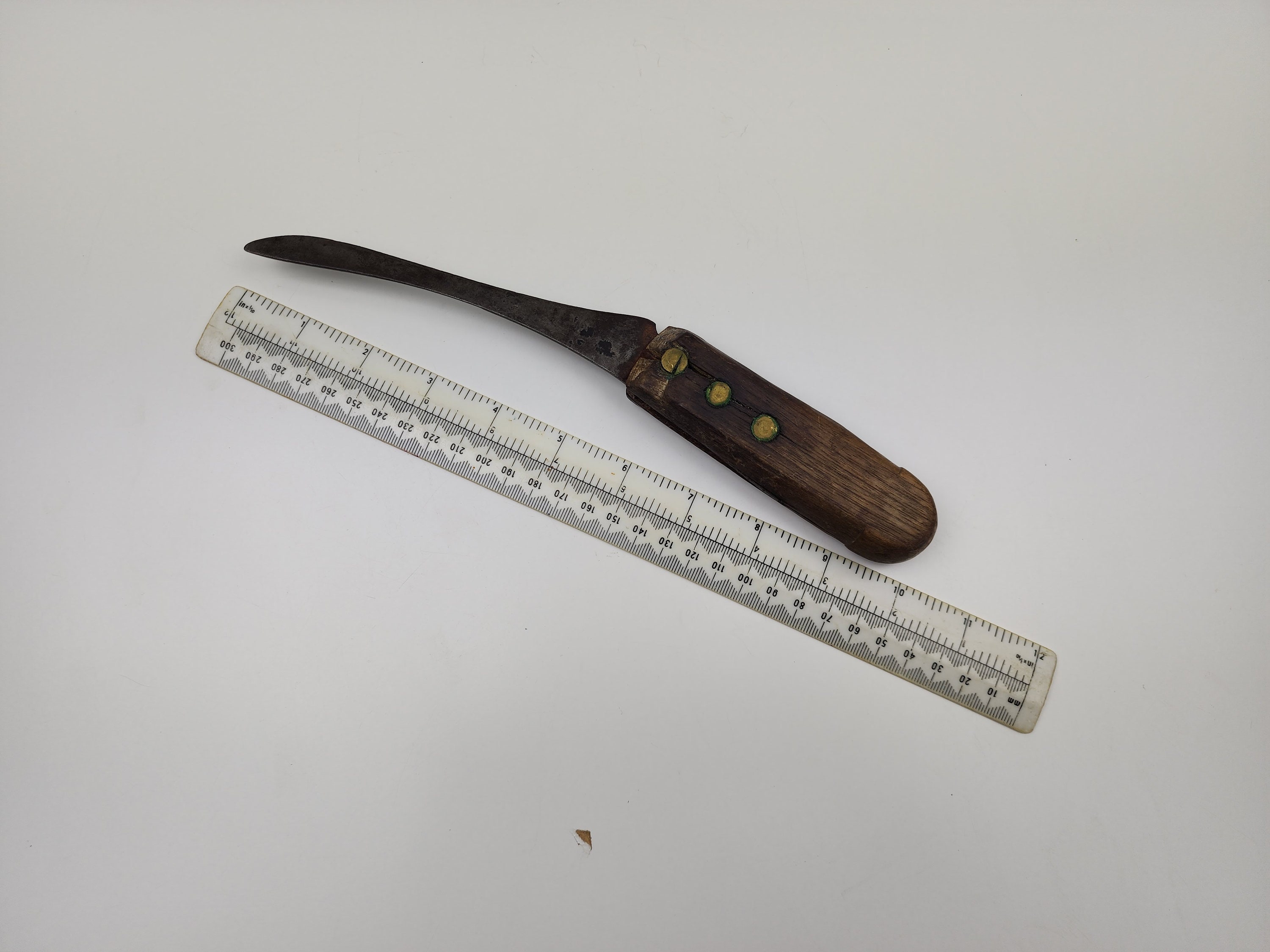 Vintage Remington 4126 Steel Fixed Blade Hunting Butcher Knife Wood ...