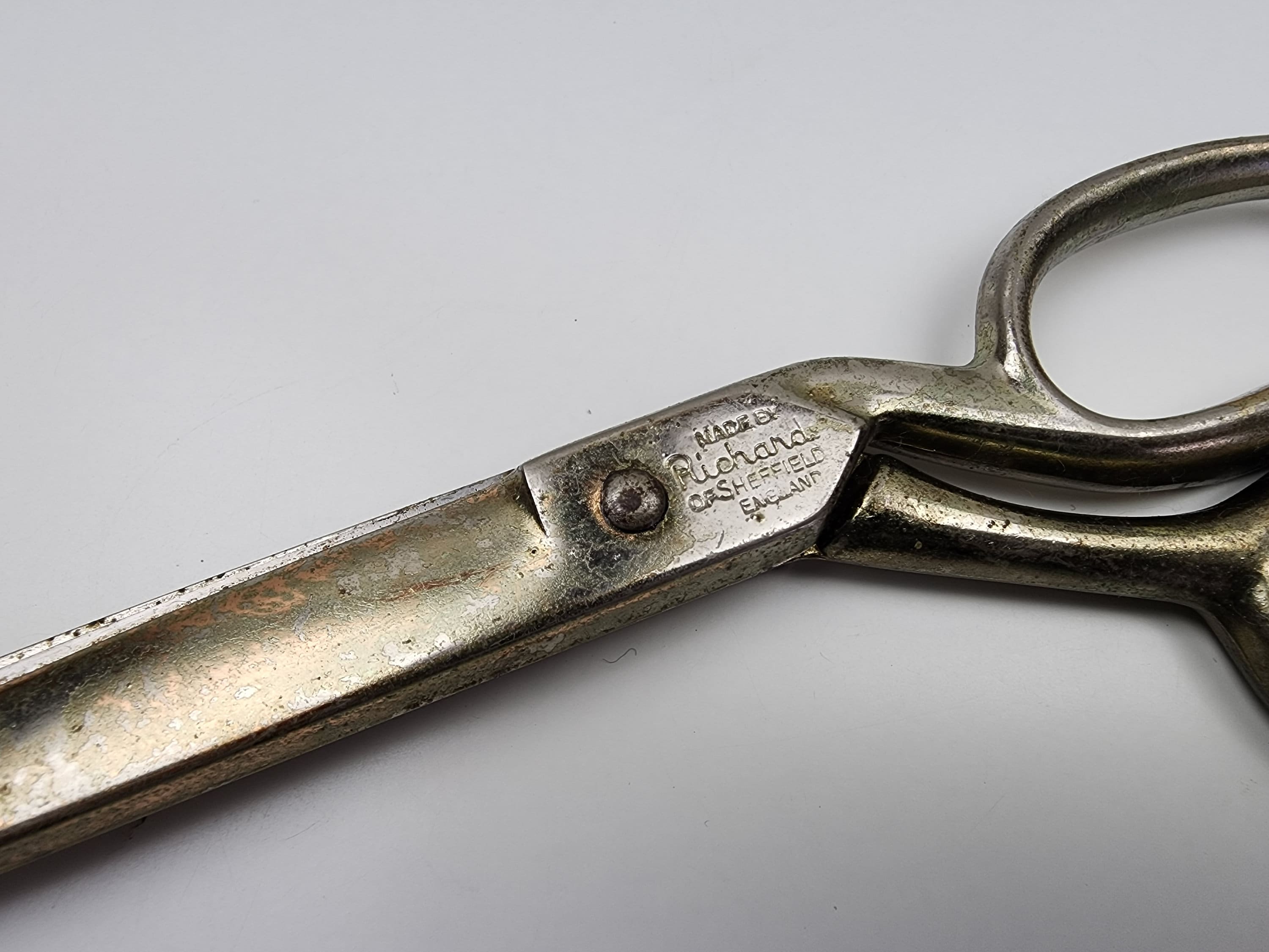Vintage Richard of Sheffield Scissors Rediant Golden Age Sewing Tailor ...