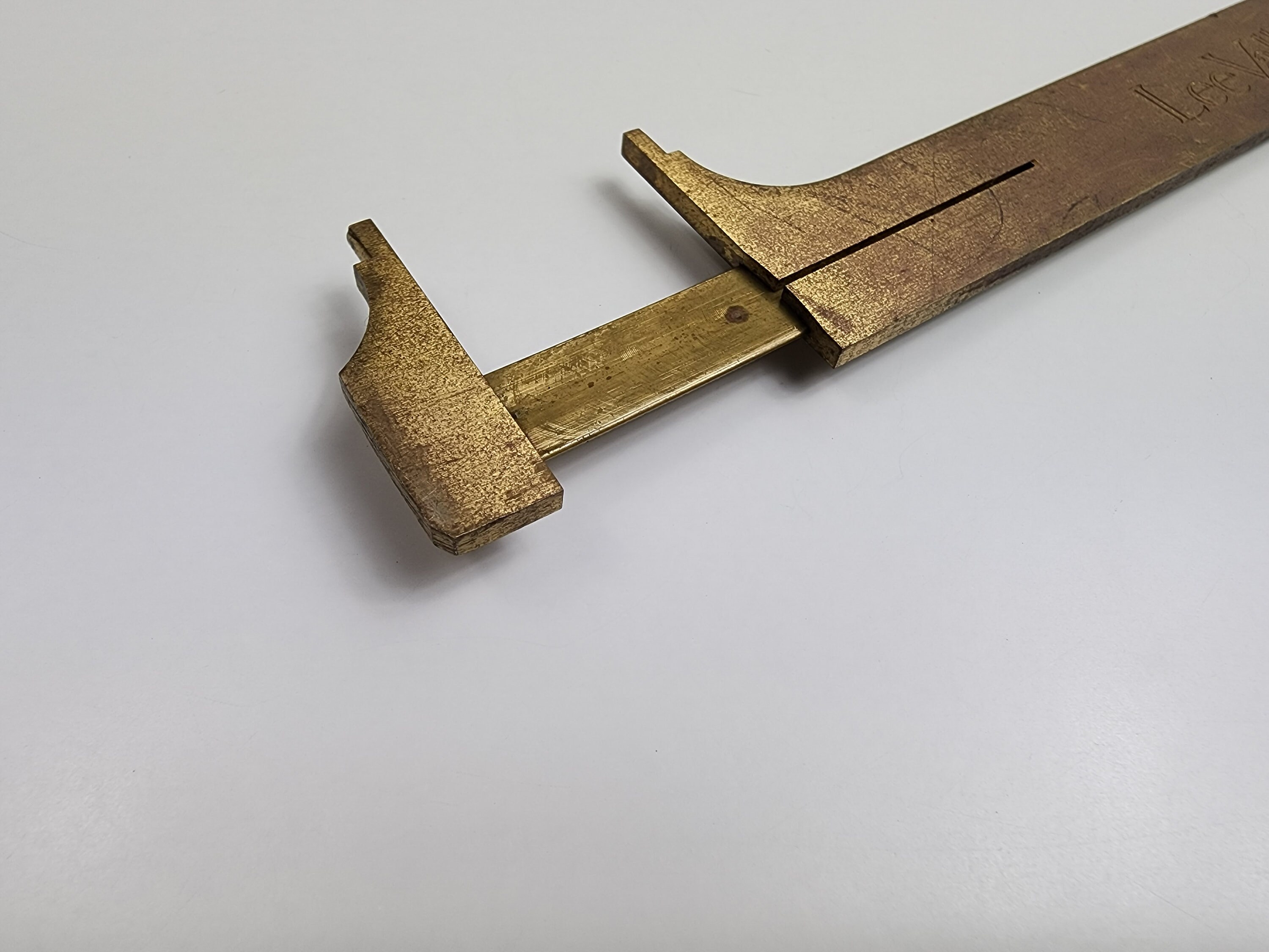 Vintage Inches 32 Solid Brass Gauge Calipers 100 Mm Made In Etsy