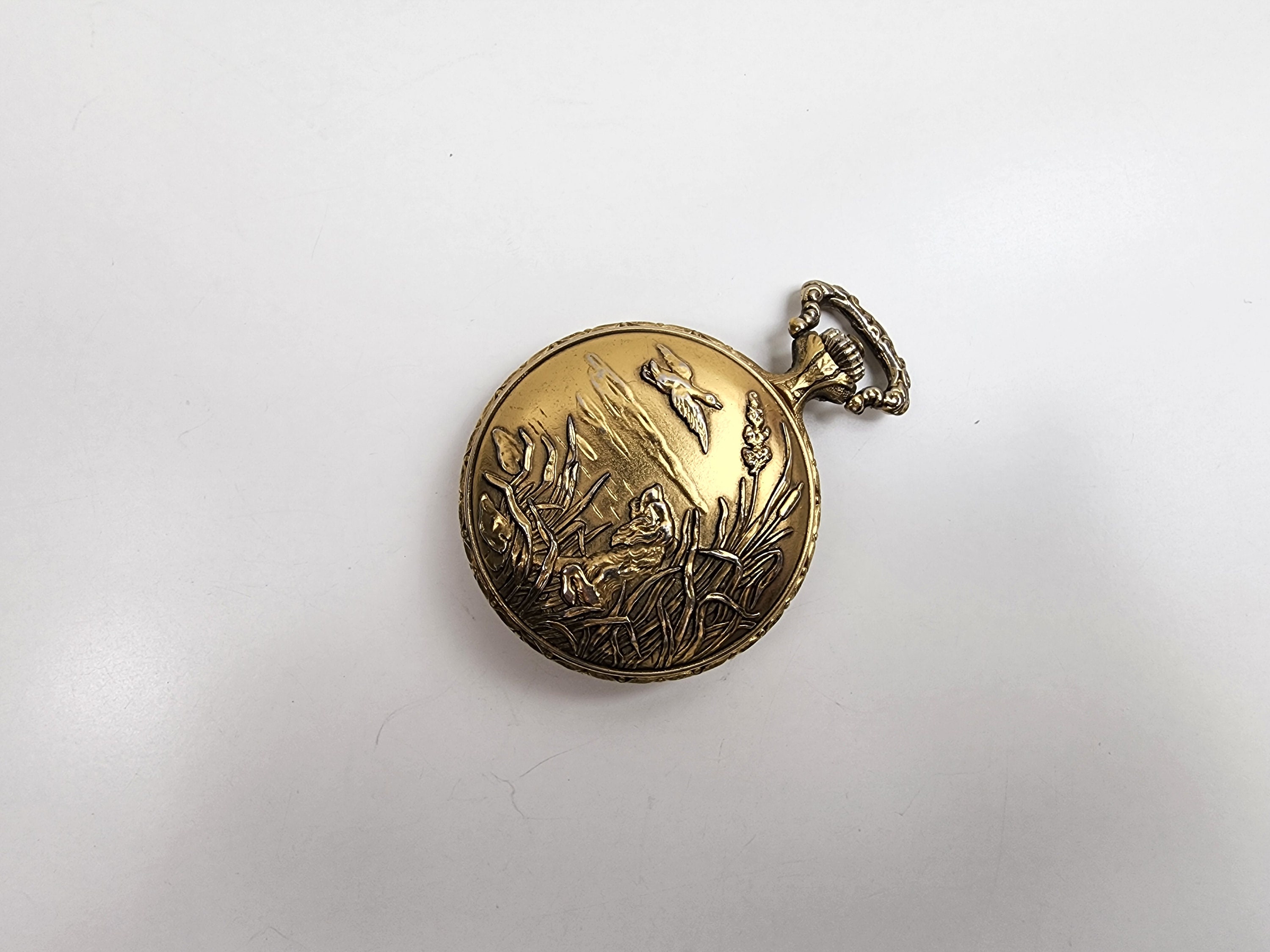 Vintage PENCRON Pocket Watch Beautiful Bird Design Made in SWISS - Etsy