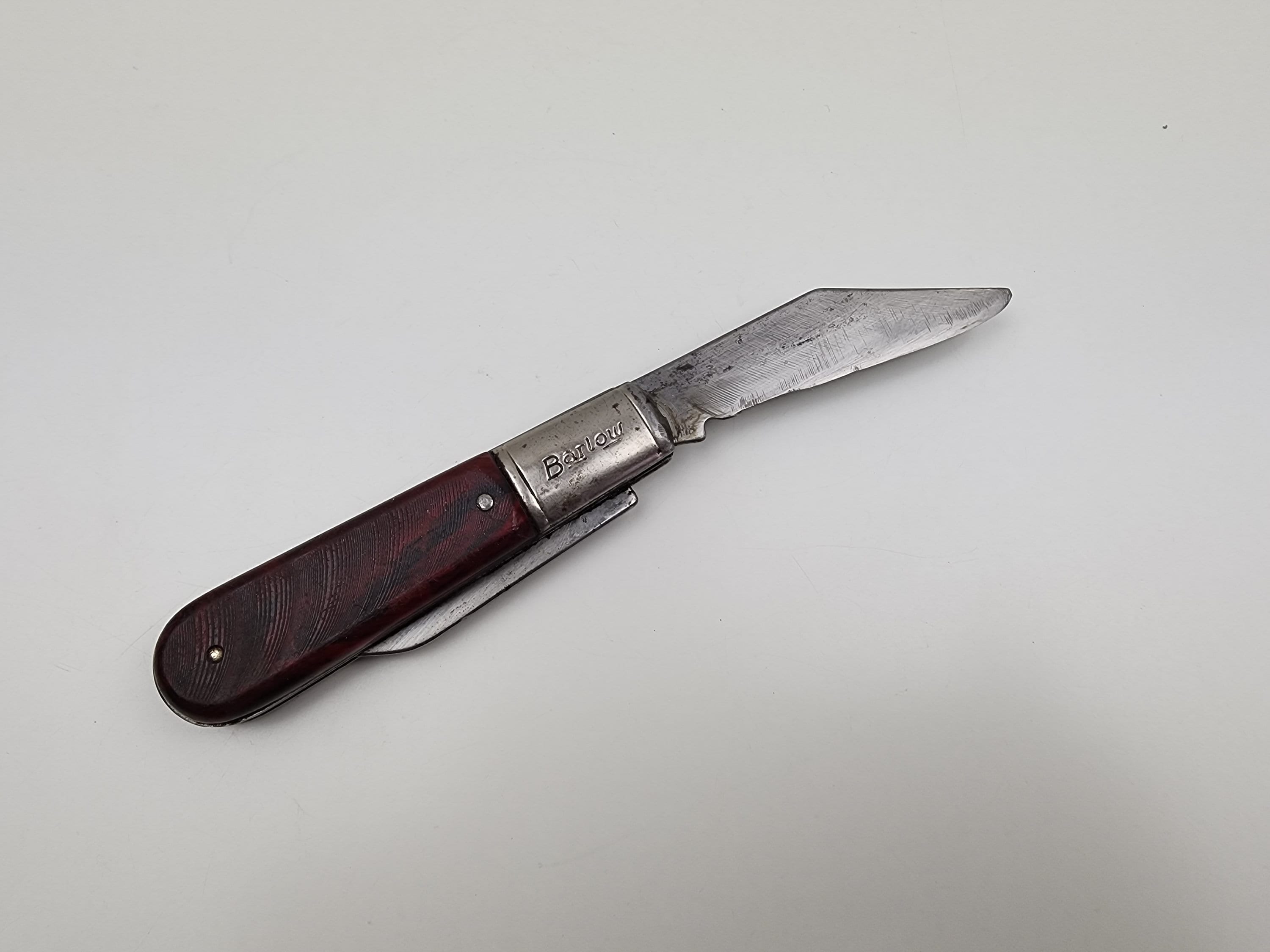 Vintage BARLOW Pocket Knife 2 Blades Folding Knife USA - Etsy