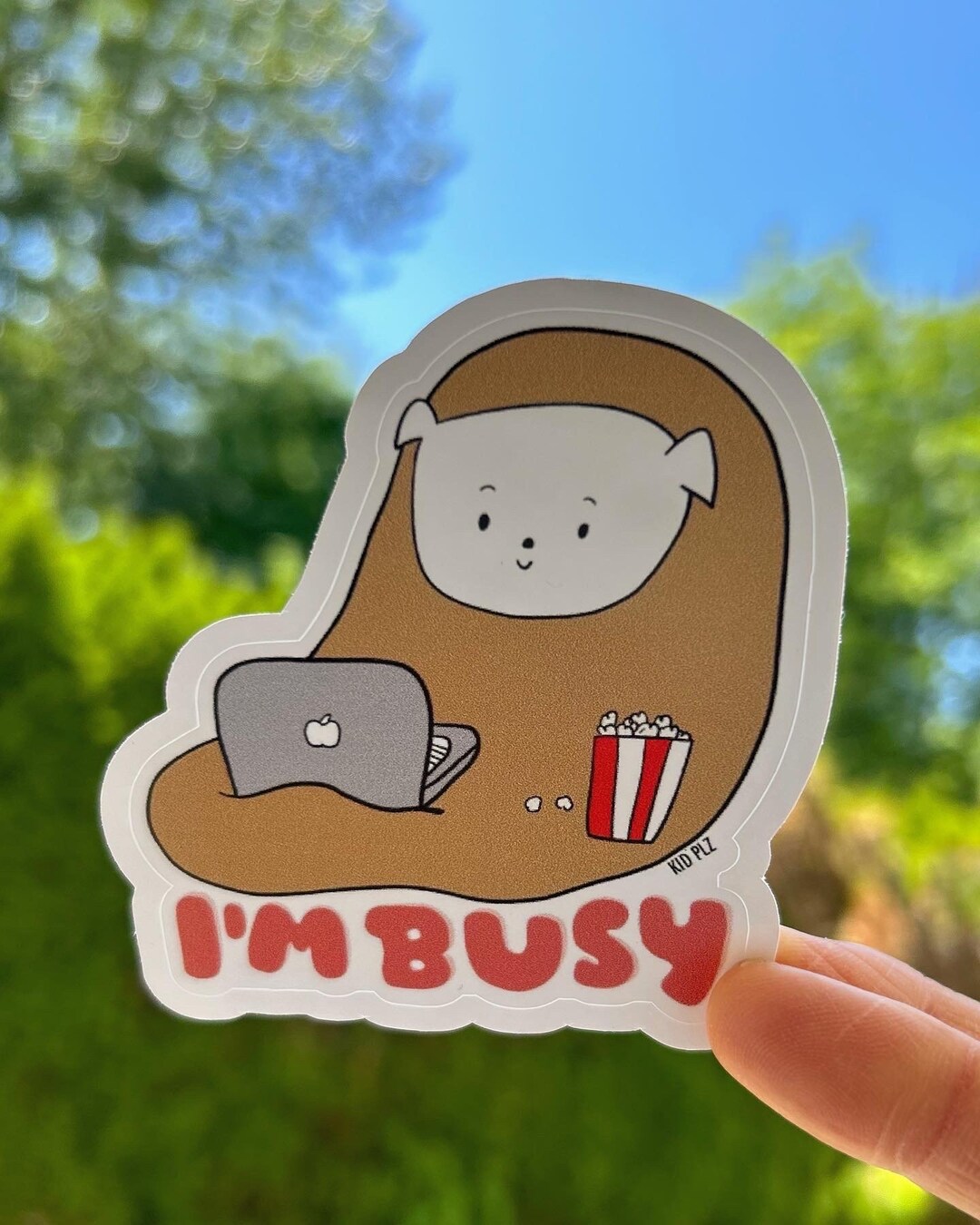 Lazy Couch Potato Savage Bumper Laptop Sticker - Etsy