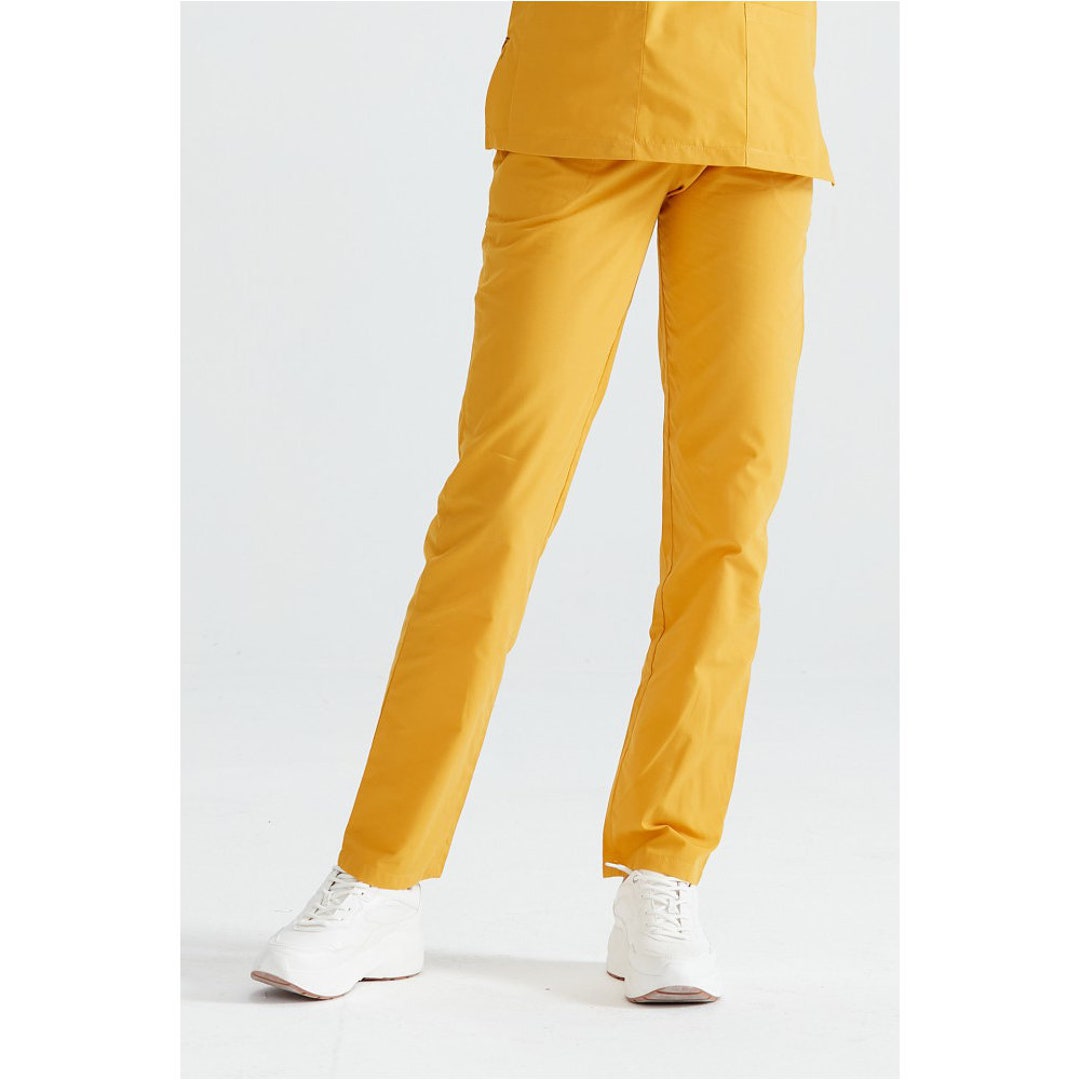 Yellow Nurse Pants, Scrub Bottoms, Cargo Pants, Jogger Scrub Pants ...