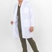 Men's Long Sleeves Medical White Lab Coat, Doctor Dentist Surgeon ...